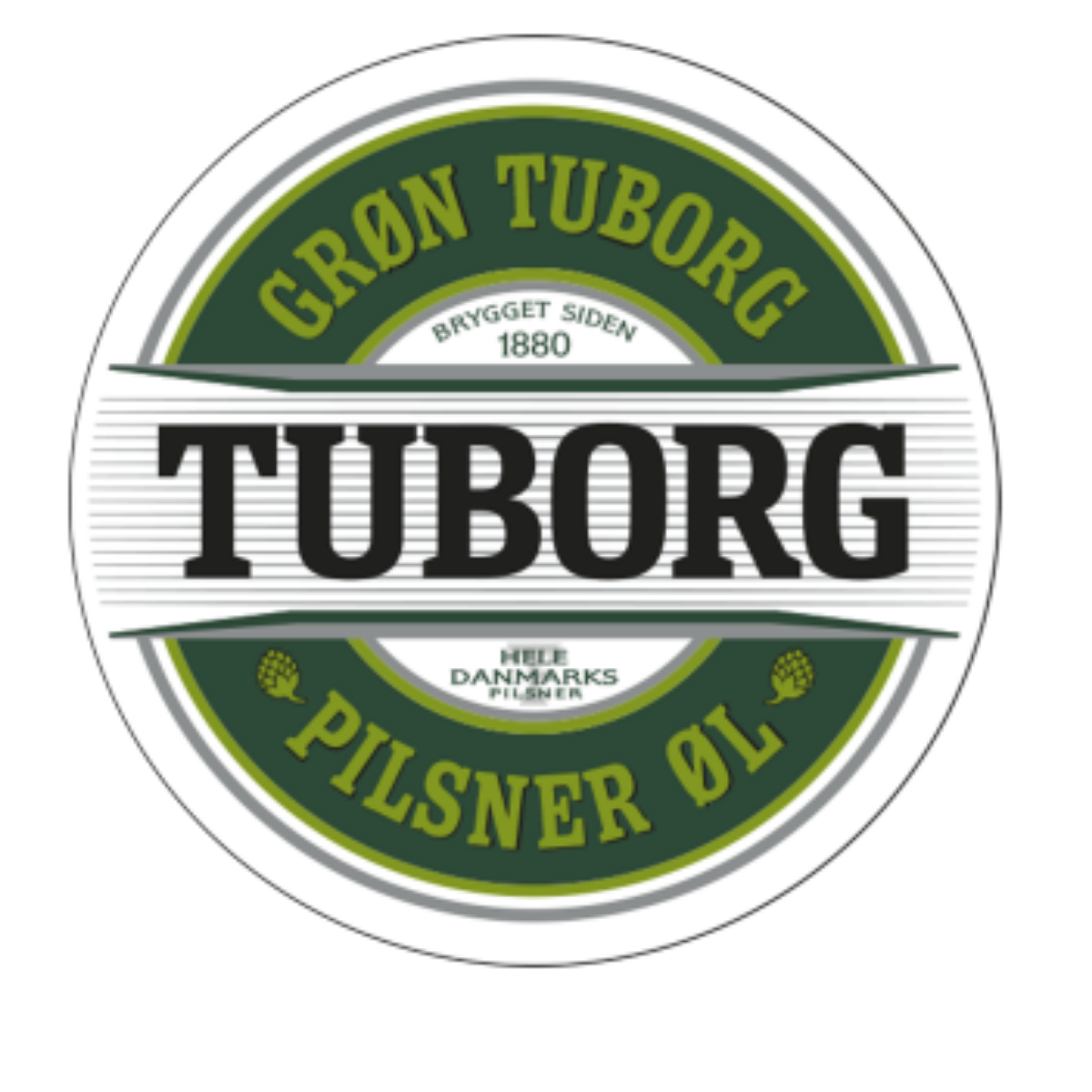 Grøn Tuborg 25L (Pilsner) fustage - TeltTilFest.dk